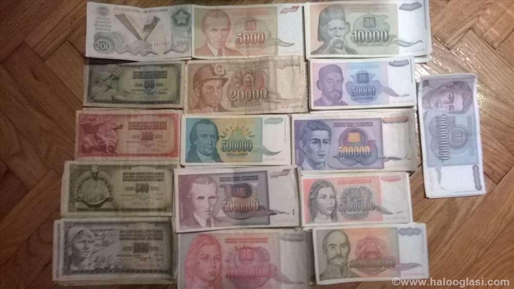 Stare novcanice EX YU | Halo Oglasi