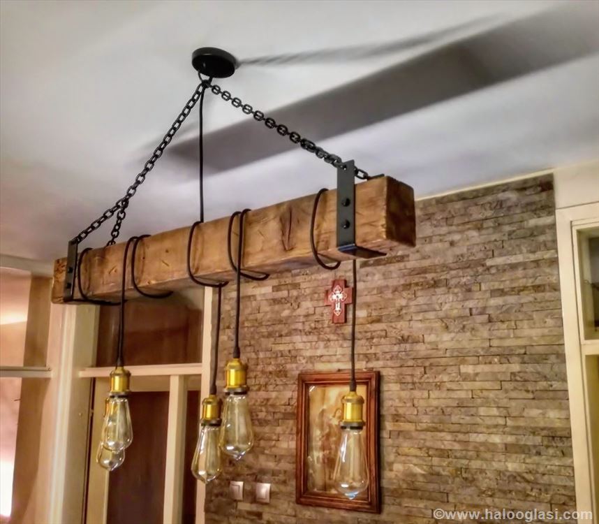 Vintage rustik luster stara greda | Halo Oglasi