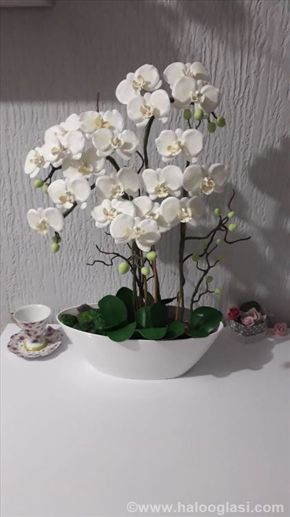 Orhideja veštačka od hladnog porcelana | Halo Oglasi