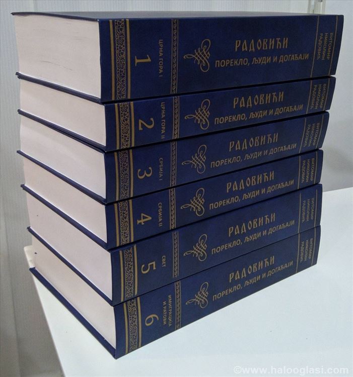 Radovići, poreklo - ljudi i događaji, 6 knjiga | Halo Oglasi