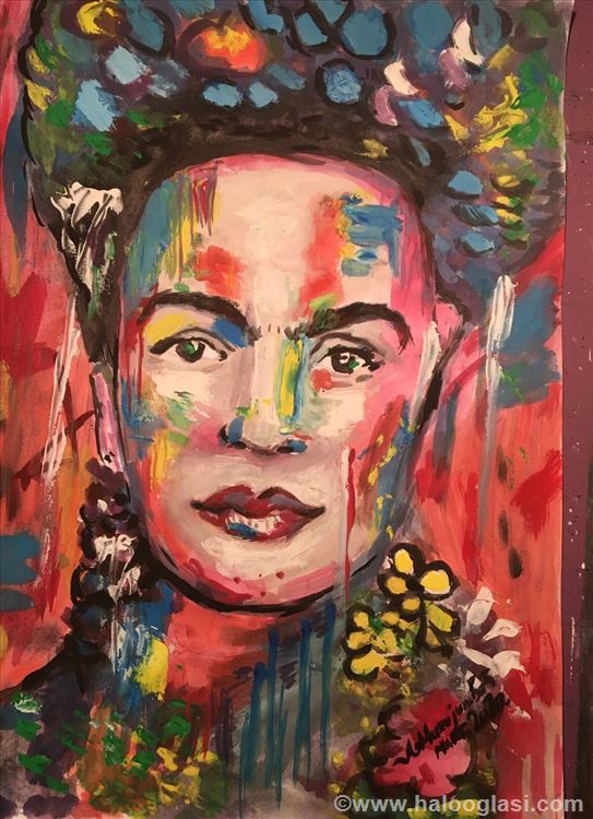 Slika: Frida ,popart, 30x40 acril | Halo Oglasi