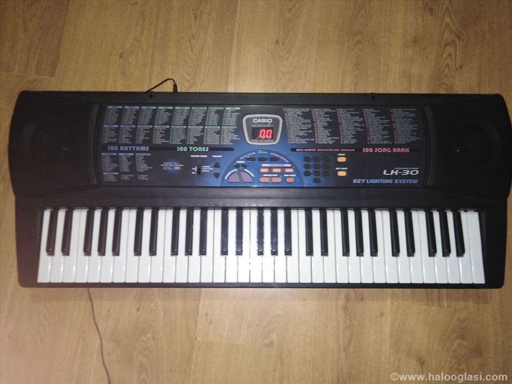 CASIO LK 30 klavijatura-5 oktava,svetleće dirke... | Halo Oglasi