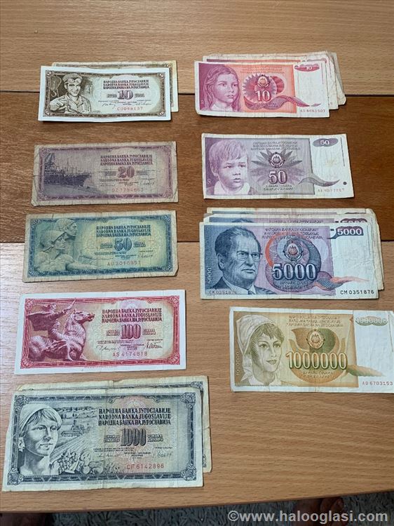 Novčanice iz vremena SFRJ 1968-1990. | Halo Oglasi