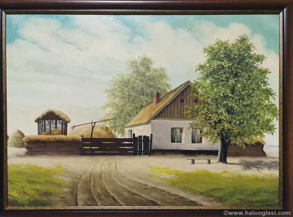 Slika ulje na platnu Salaš | Halo Oglasi