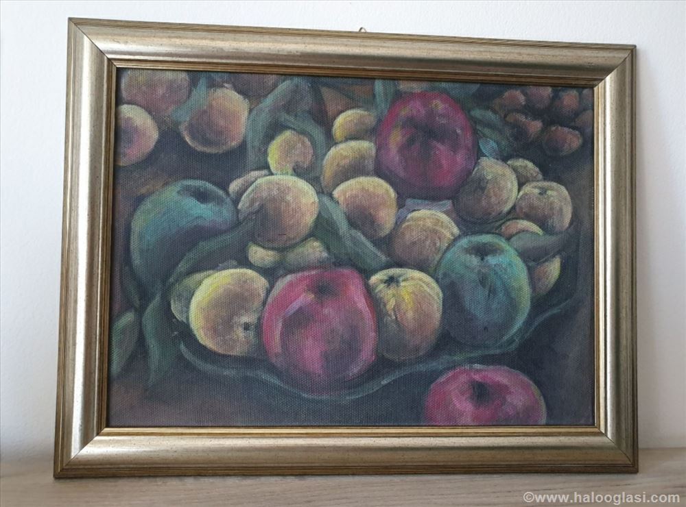 Umetnicka Slika-Mrtva priroda Jabuke | Halo Oglasi