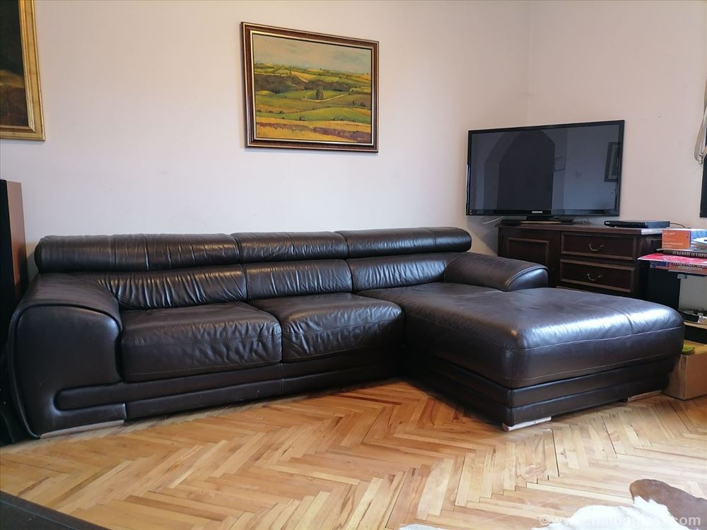 Italiana Saloti kožna garnitura + fotelja | Halo Oglasi