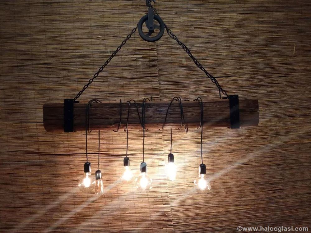 Luster greda rustik industrijski stil visilica 1 | Halo Oglasi
