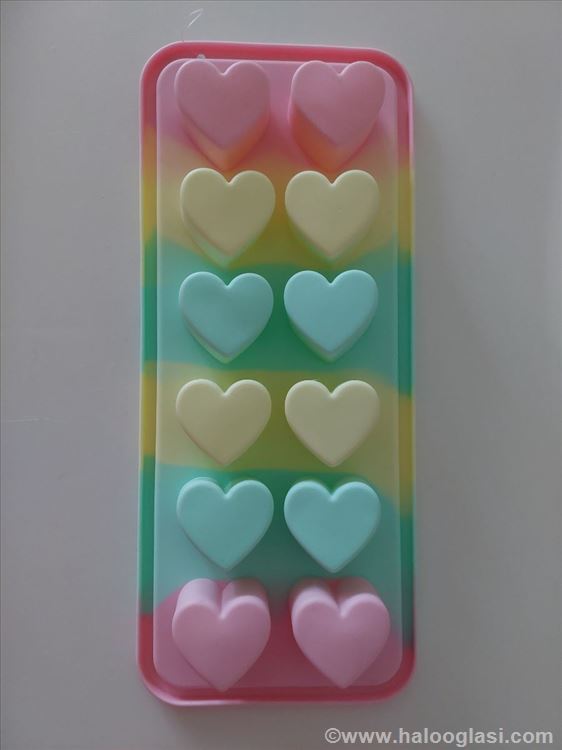 Silikonska modla šarena srculenca | Halo Oglasi