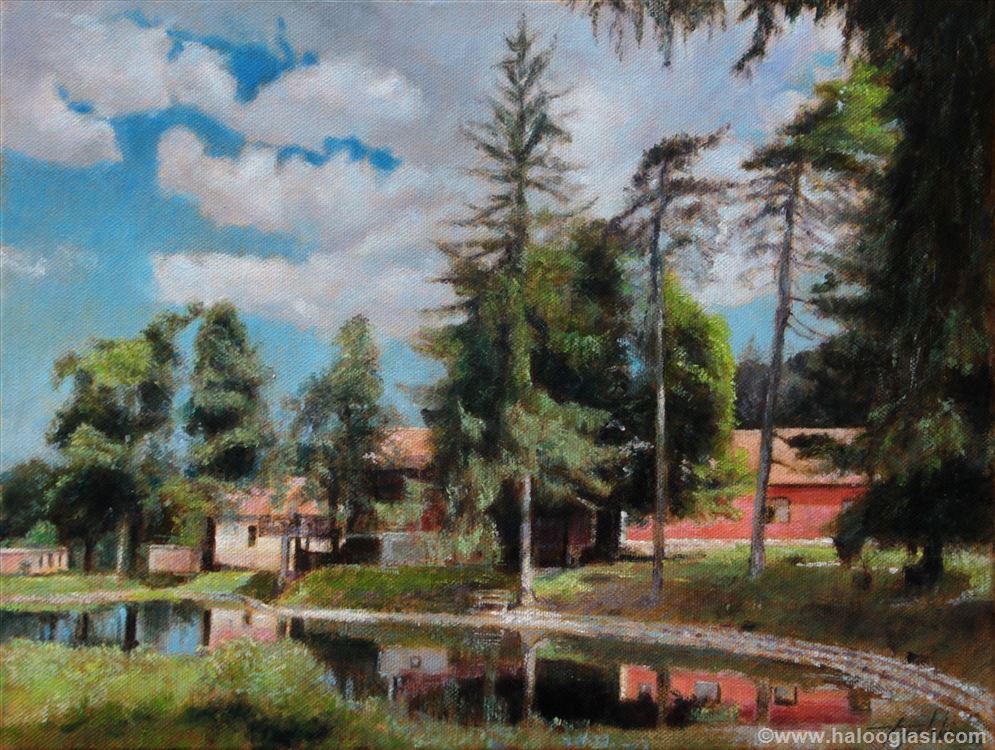 Pejzaž sa Rtnja - Ulje na platnu 30x40cm | Halo Oglasi