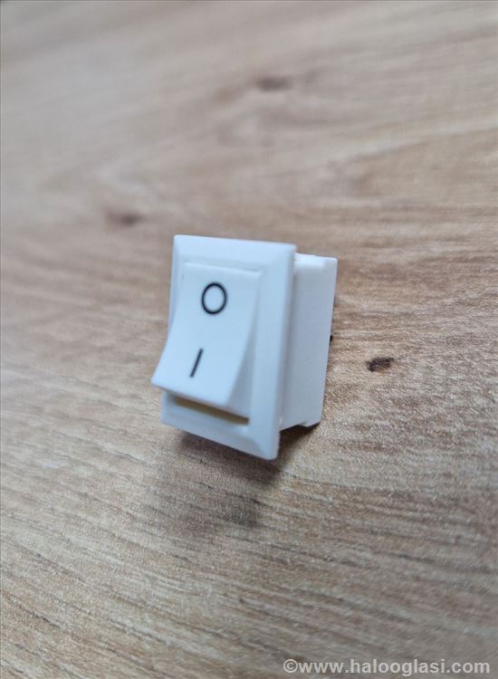 Mini prekidač - ugradni 6A 250V beli | Halo Oglasi