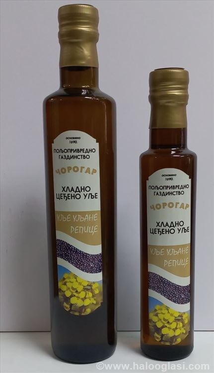 Hladno ceđeno ulje semena uljane repice | Halo Oglasi