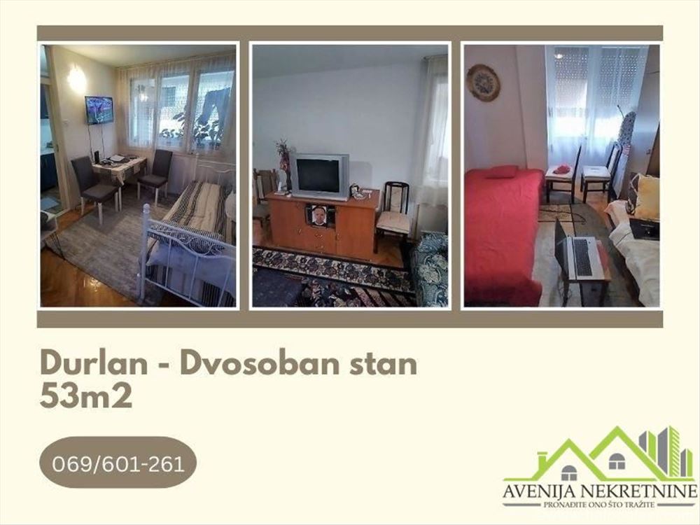 Niš, Durlan, Stan, 2.0, 53,00m2 | Halo Oglasi