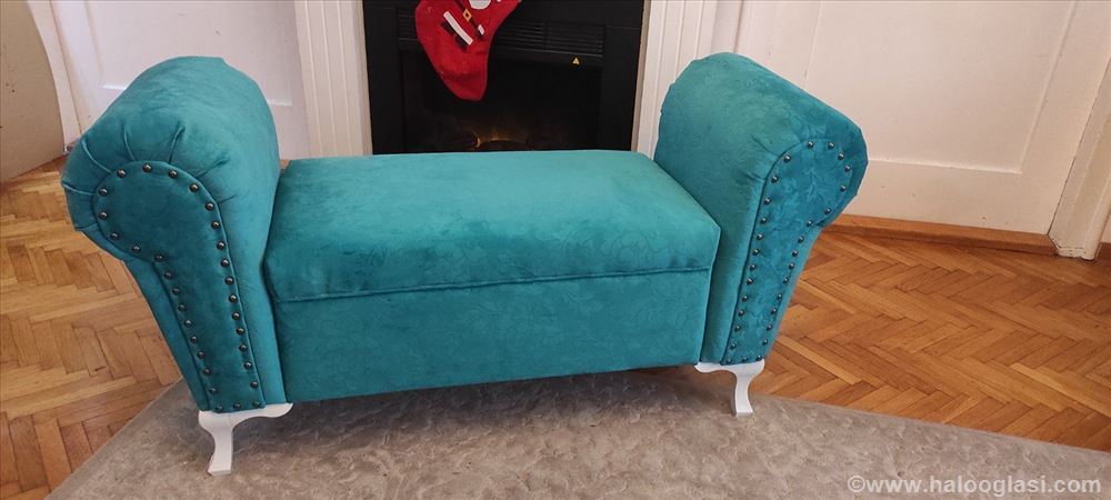 Tabure Chester Lux - Markiza Tirkiza 120(70)x40x60 | Halo Oglasi