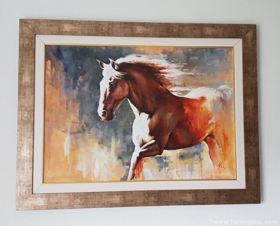Ulje na platnu - Konj Pegaz, prelepo delo! | Halo Oglasi