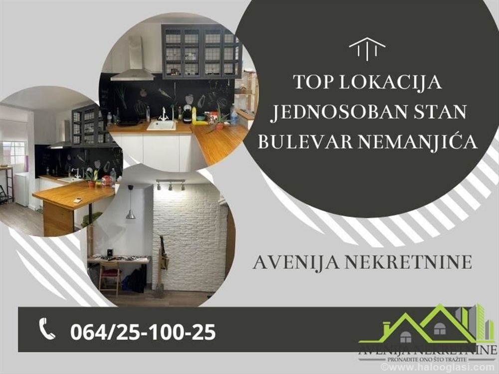 Niš, Bulevar Nemanjica, Stan, 1.0, 39,00m2 | Halo Oglasi
