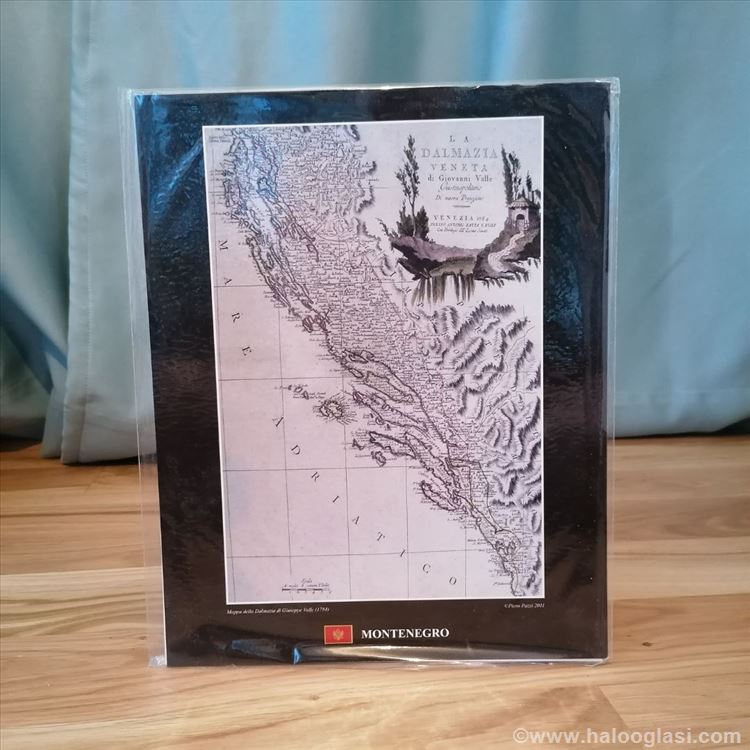 Mapa Dalmacije - Đuzepe Vale (1784) | Halo Oglasi