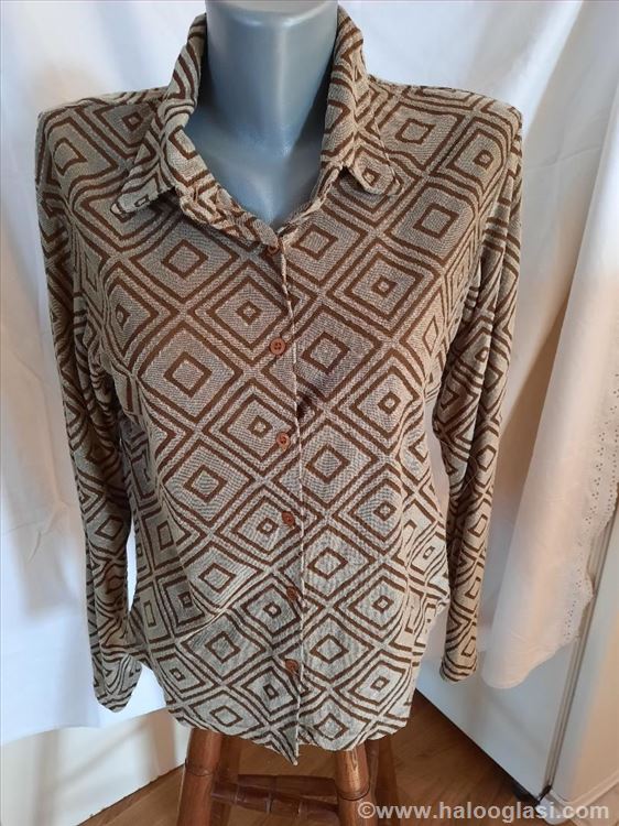 Braon krem košulja l | Halo Oglasi