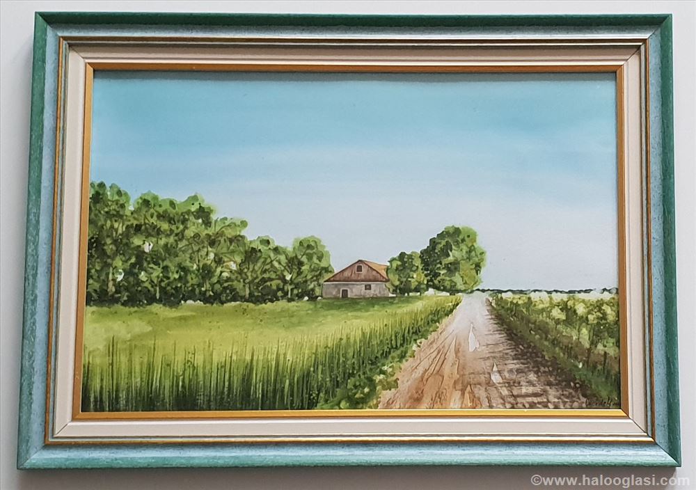 Slika - Salas, tehnika akvarel. Prelepa slika! | Halo Oglasi