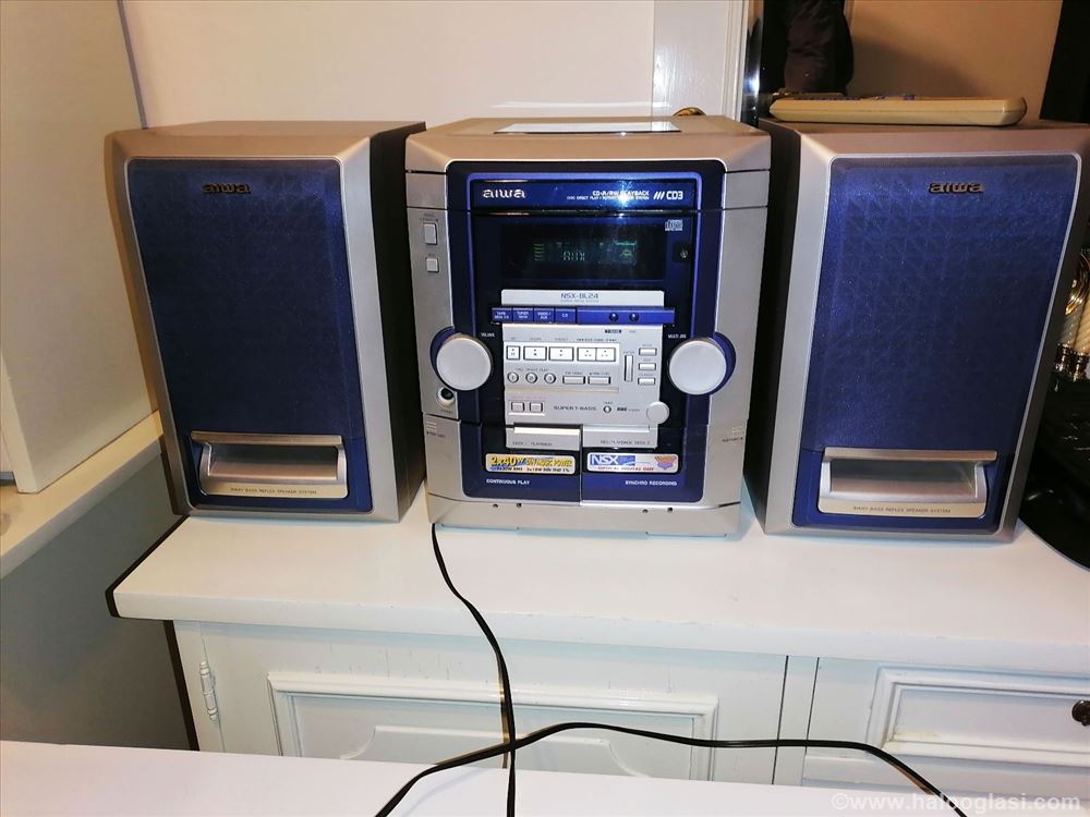 Mini HiFi sistem Aiwa NSX-BL24 2x20W + daljinski | Halo Oglasi
