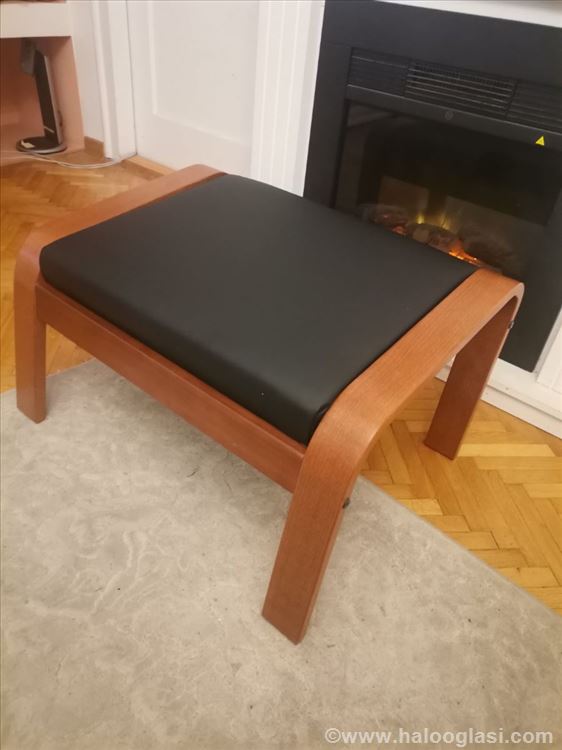 Tabure Chester lux - naslon za noge - crni (ravan) | Halo Oglasi
