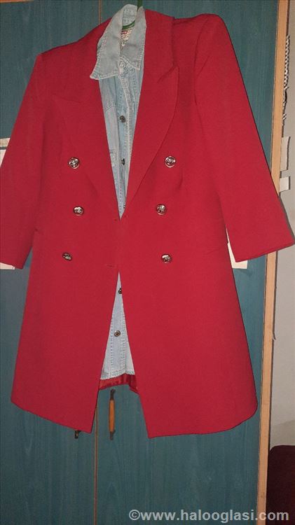 Crveni duži sako za posao | Halo Oglasi