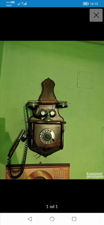 Baron Stari fiksni zidni telefon (1983) | Halo Oglasi
