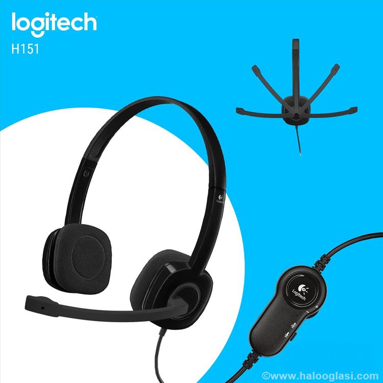 Logitech stereo slusalice sa mikrofonom H151 | Halo Oglasi