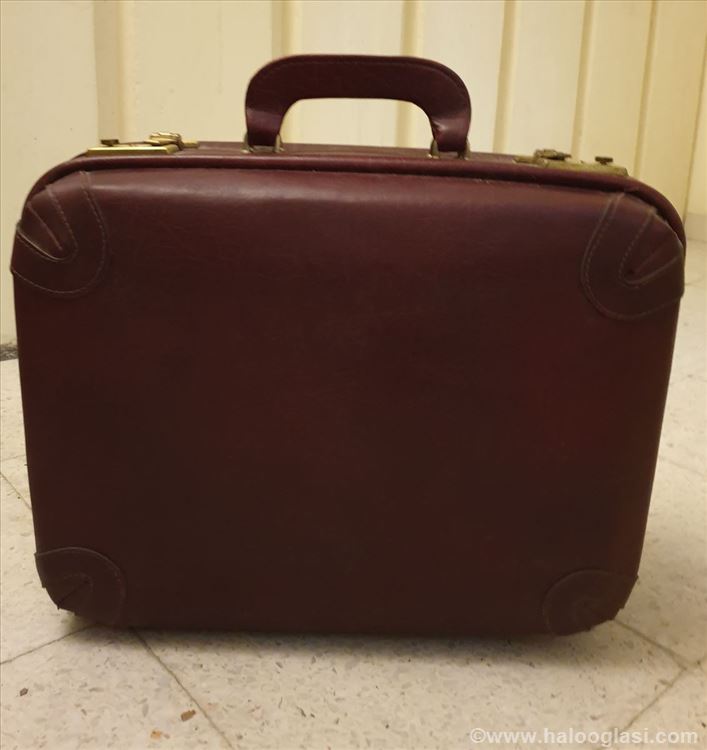 Kozni bordo kofer manji- Made in italy | Halo Oglasi