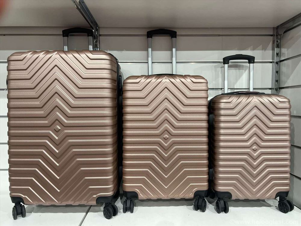 Ormi koferi za putovanje od ABS set 3u1 Rozi Gold | Halo Oglasi