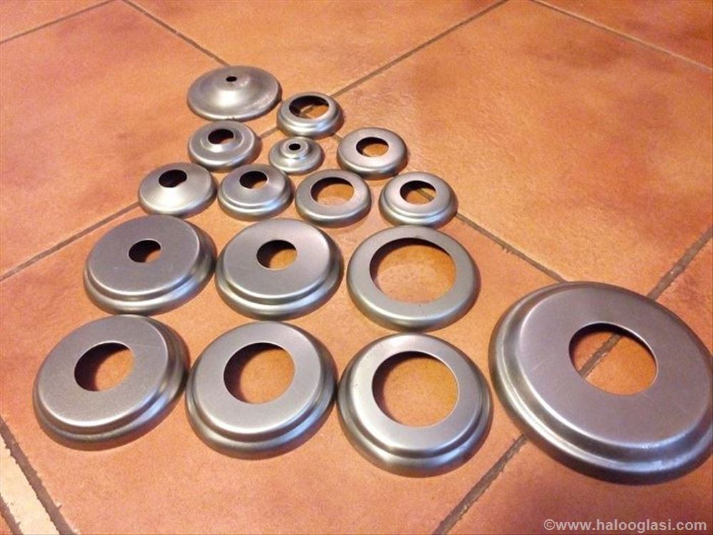 Rozetne fi 21,3 mm ( pola cola) metalne inox i alu | Halo Oglasi