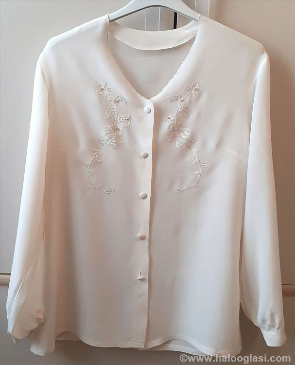 Bluza grež svila 100% sa vezom | Halo Oglasi