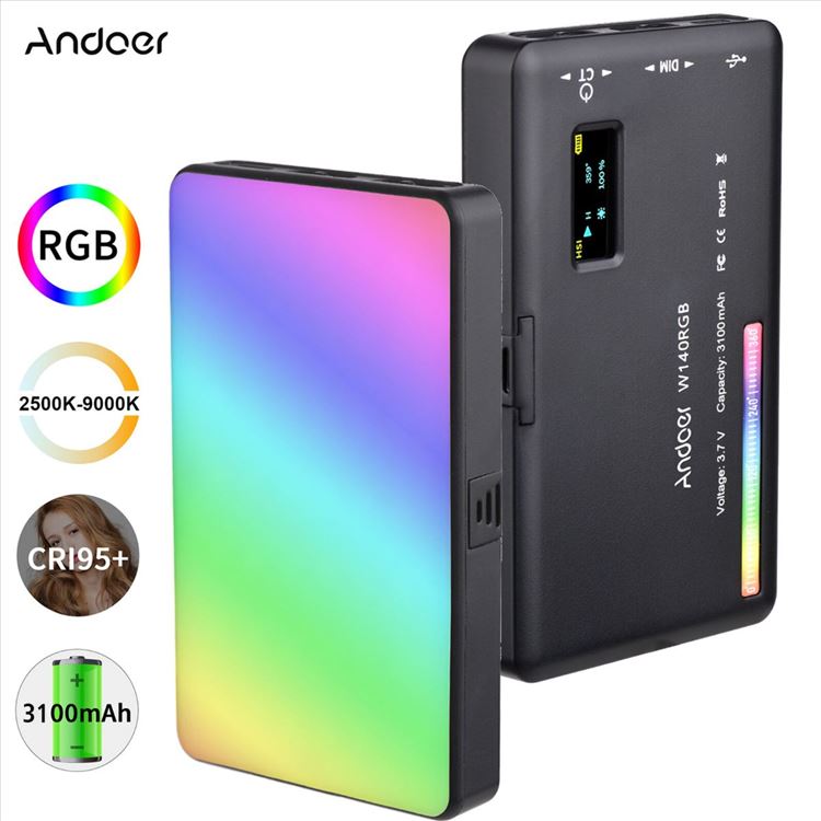 Andoer W140 RGB LED Video Foto Reflektor | Halo Oglasi