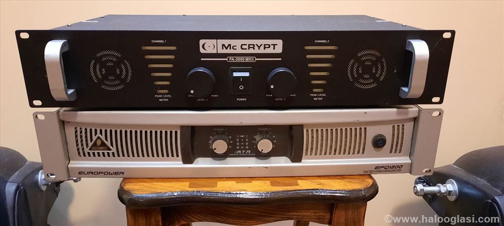 Pojačalo snagas, zvucnici 800w, mikseta, mikrofon | Halo Oglasi