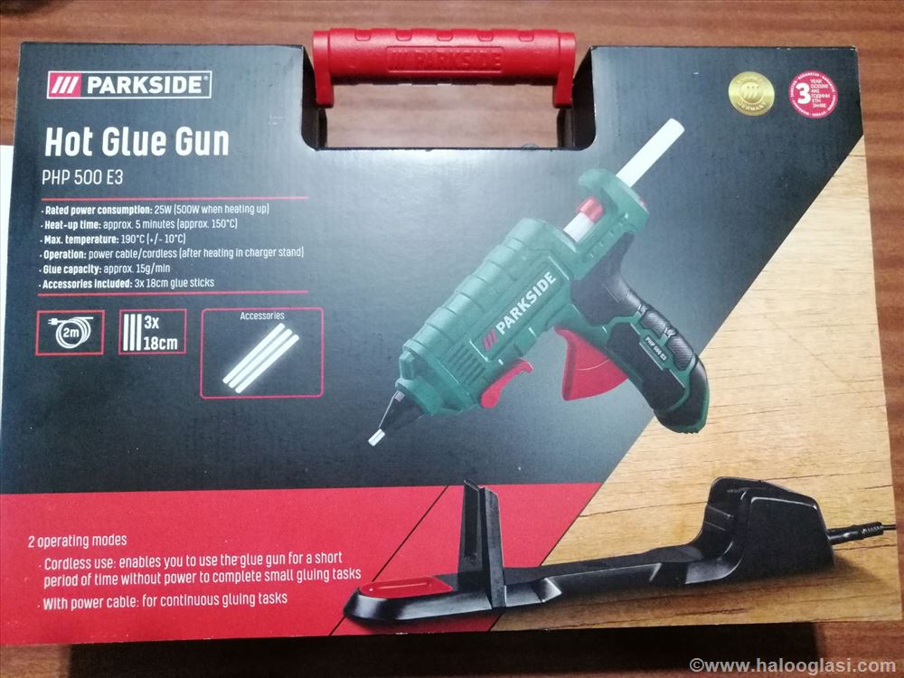 Parkside pištolj za vruće lepljenje PHP 500 E3 | Halo Oglasi