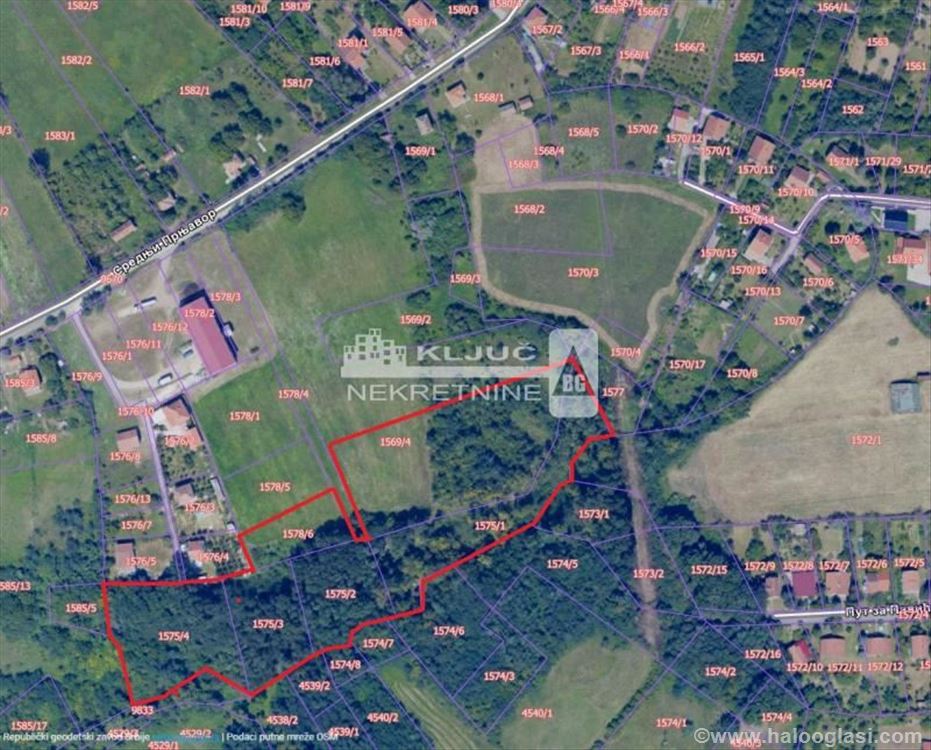 Srednji Prnjavor, građevinske parcele ID#1786 | Halo Oglasi