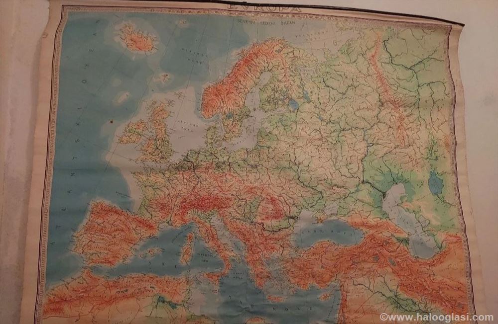 Karta Evrope iz Jugoslavije | Halo Oglasi