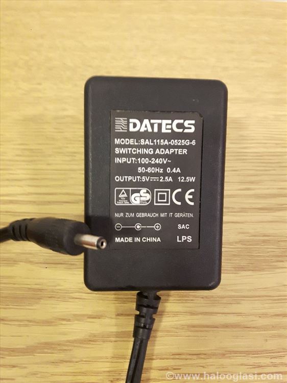 Adapter ispravljač punjač AC-DC 5V 2,5A DATECS | Halo Oglasi