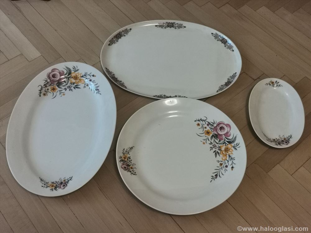 Stari italijanski set poslužavnika i supijera | Halo Oglasi