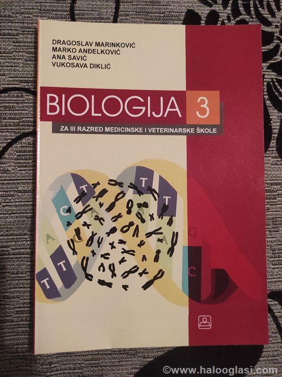 Biologija za 3.razred medicinske i veterinarske šk | Halo Oglasi