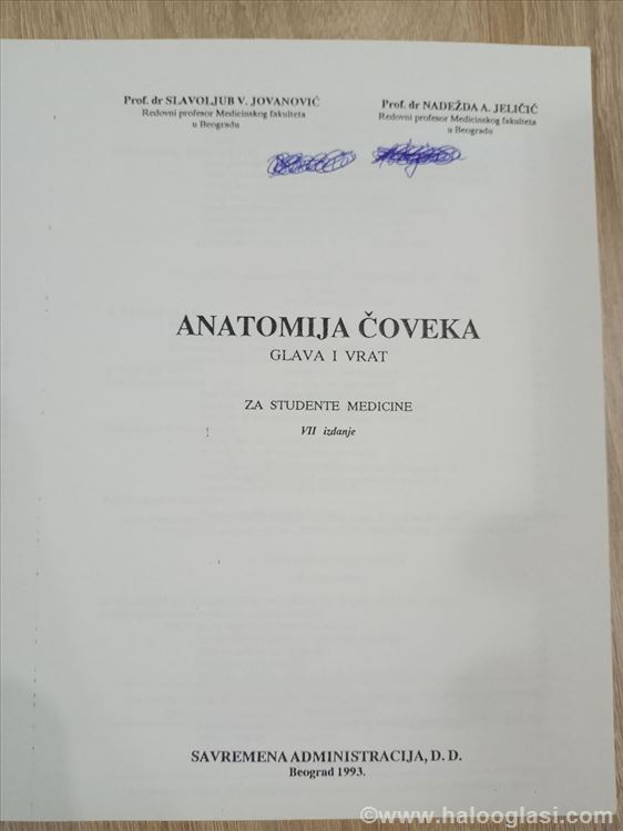 Anatomija čoveka - Glava i vrat | Halo Oglasi