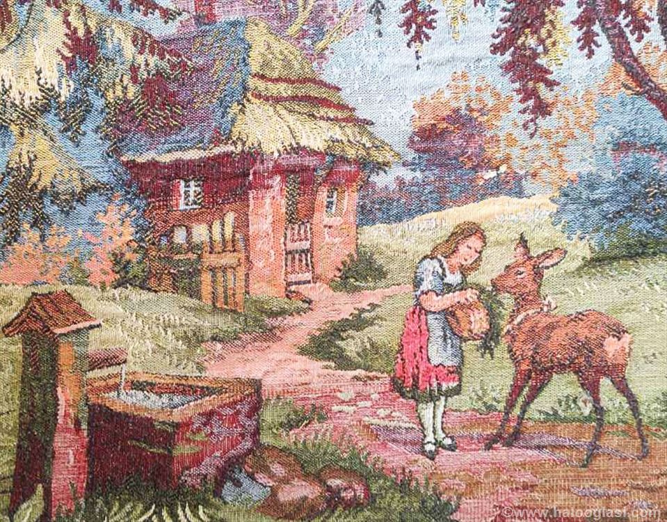 Starinski zidnjak od goblen platna L | Halo Oglasi