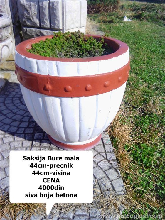 Betonska zardinjera Bure mala | Halo Oglasi