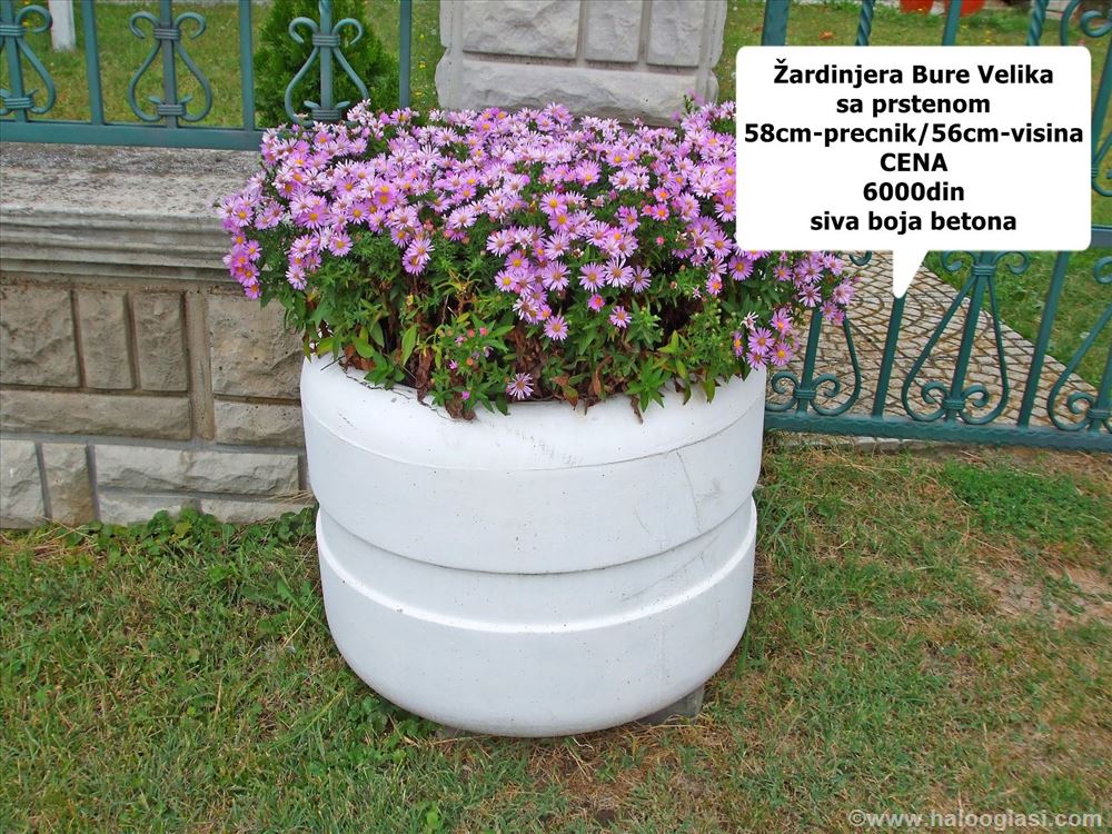 Betonska zardinjera Bure velika | Halo Oglasi