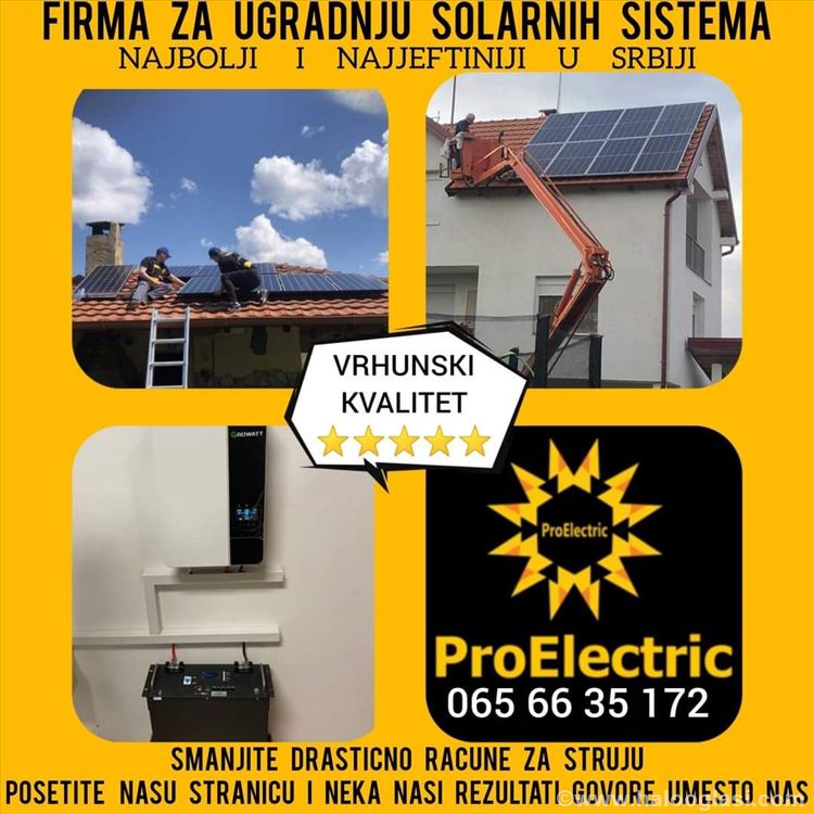 Ugradnja solarnih sistema za proizvodnju struje | Halo Oglasi