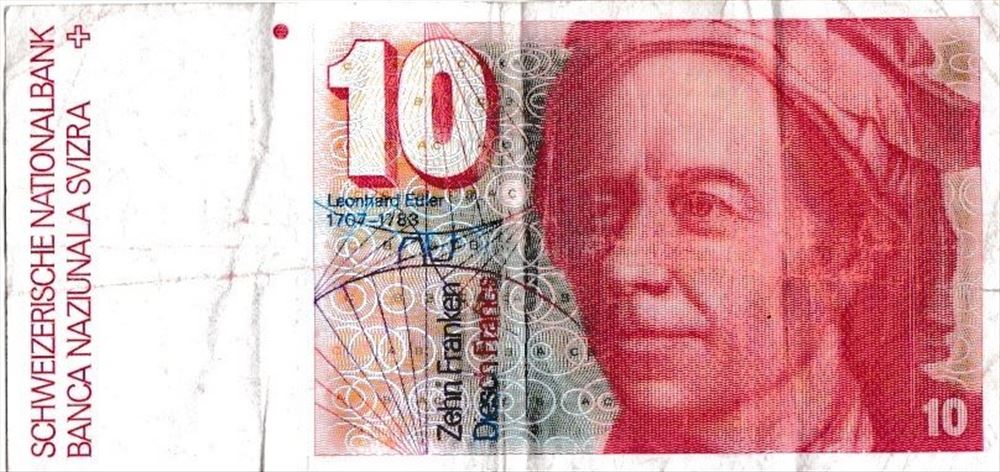 10 Švajcarskih franaka - novčanica 1976 | Halo Oglasi