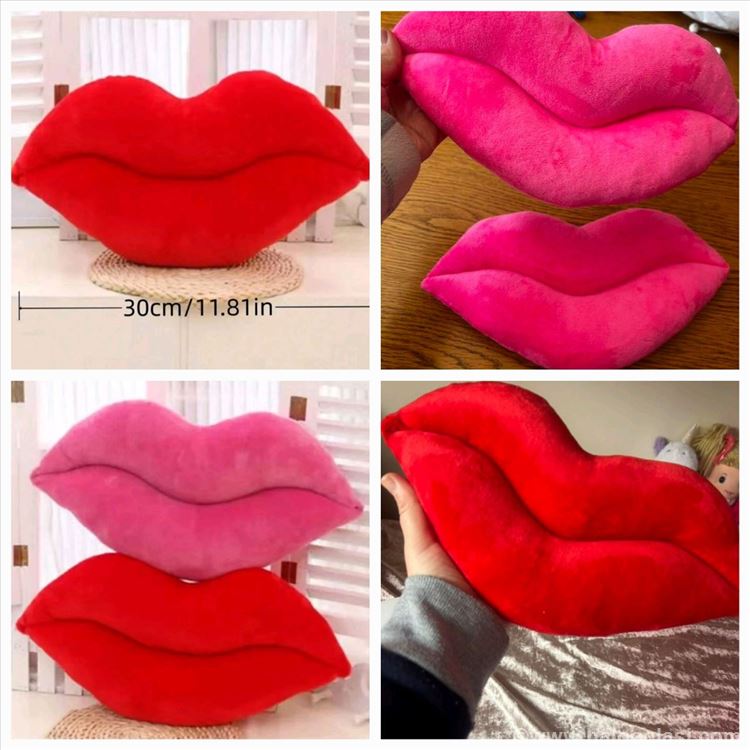 Crvene ili roze usne,jastuk plišani | Halo Oglasi