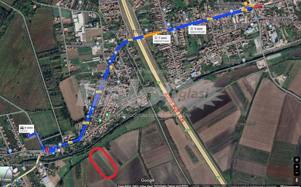 Prodajem (HITNO) plac, Jakovo-Surcin, 53,15 ari | Halo Oglasi