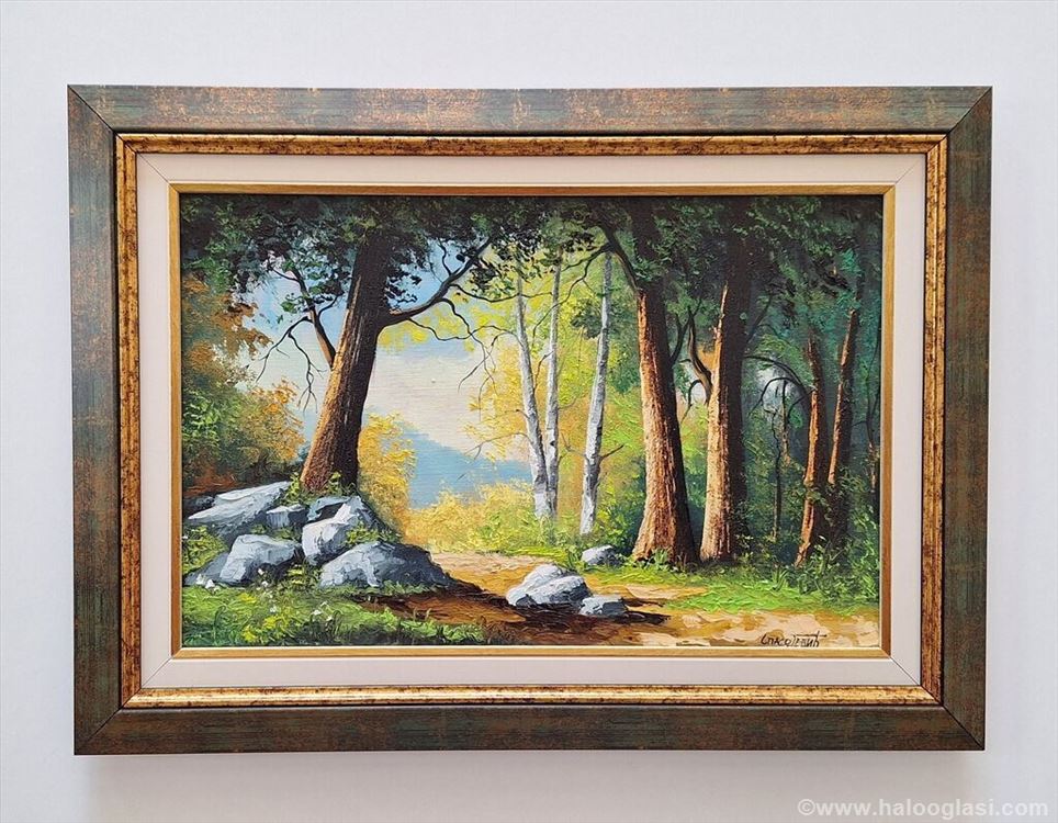 Ulje na platnu - Zvuci šume, prelepa slika! | Halo Oglasi