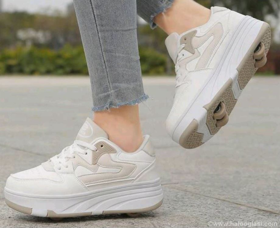 Patike sa točkićima white/beige | Halo Oglasi