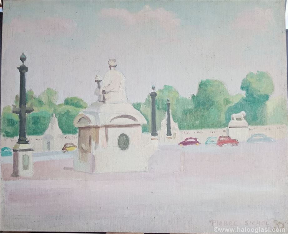 Slika "Trg Concord" Pierre Sichel, ulje na platnu | Halo Oglasi